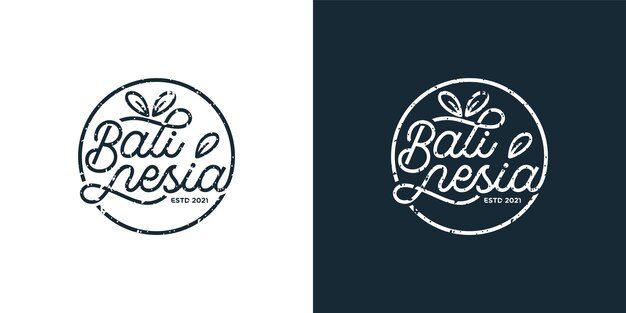 Handcrafted Bali Cresia Logo with Organic Coffee Beans | Jiffy Designs