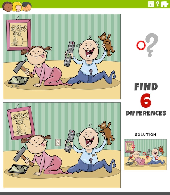Playful Office Pals Spot the Differences | Jiffy Designs
