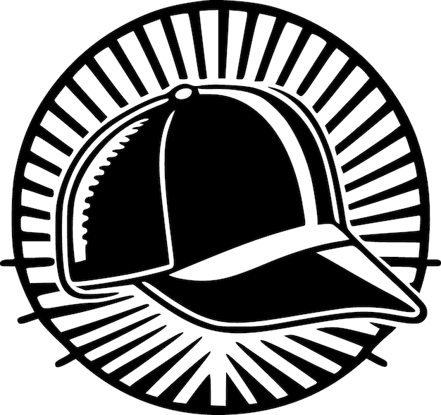 Iconic Baseball Cap Emblem with Radiant Design | Jiffy Designs