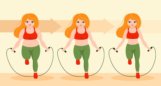 Energetic Fitness Trio Jumping Rope in Vibrant Workout Attire | Jiffy ...