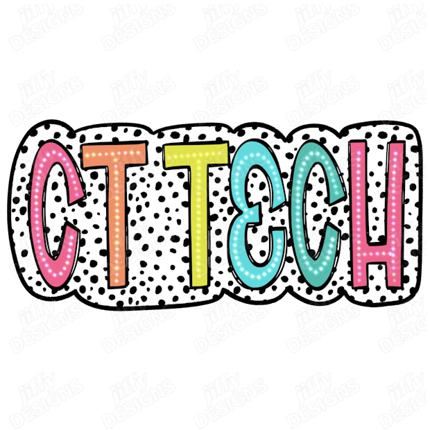 'CT Tech' Playful Polka Dot Letters in Vibrant Pastel Colors | Jiffy ...
