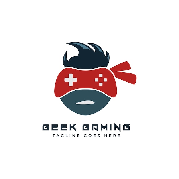 Vibrant Gamer Emblem with Joystick and Stylized Hair | Jiffy Designs