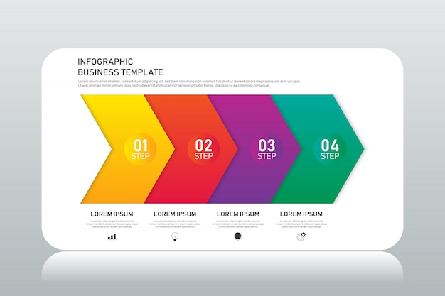 Vibrant Directional Infographic with Numbered Steps | Jiffy Designs