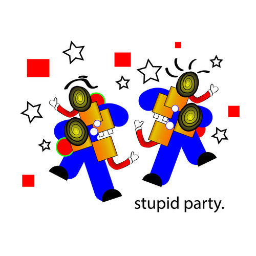 April Fools Day And Stupid Party. Vector For Greeting Card, Ad ...