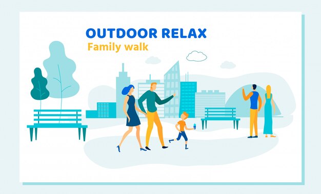 Families Enjoying an Outdoor Stroll in the City | Jiffy Designs