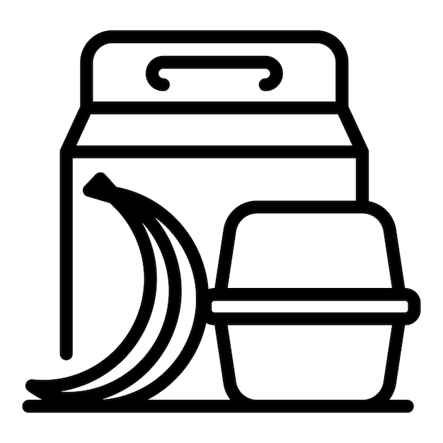 Stylish Lunchbox with Banana Silhouette | Jiffy Designs