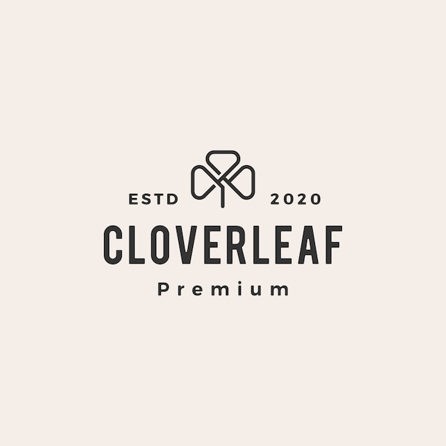 Cloverleaf Premium Logo with Established Date and Emblem | Jiffy Designs
