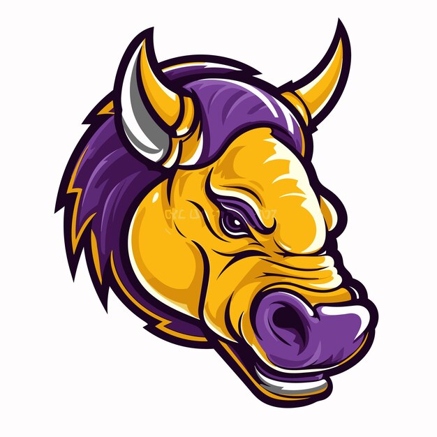 Fierce and Formidable Rhino Mascot Logo | Jiffy Designs