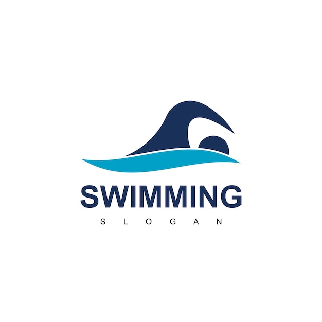 Elegant Wave Symbol for Swimming Enthusiasts | Jiffy Designs