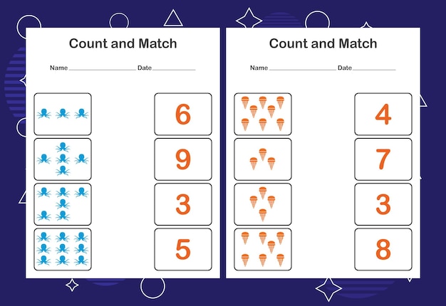 Engaging Visual Counting and Matching Activity | Jiffy Designs