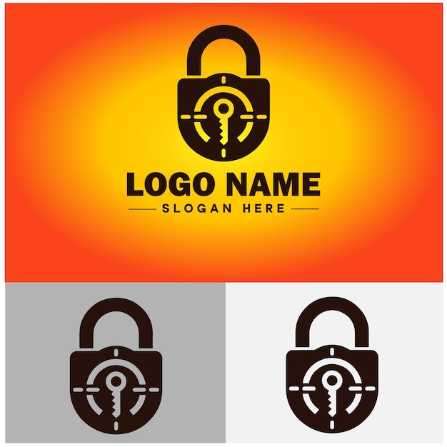 Secure Lock Symbol with Stylized Eye Icon on Vibrant Gradient | Jiffy ...