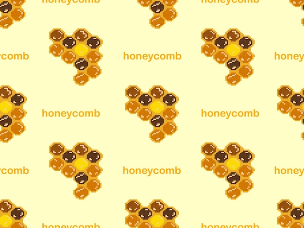 Vibrant Honeycomb Pattern with Repeating Textual Elements | Jiffy Designs