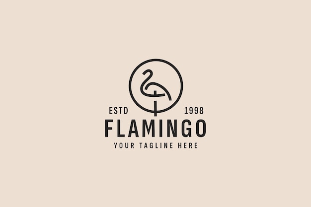 Elegant Flamingo Logo: Iconic Bird Symbol Since 1998 | Jiffy Designs