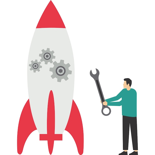 Rocket Launch Preparation with Mechanical Engineer and Gears | Jiffy ...
