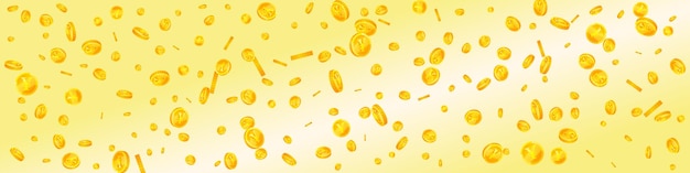 Vibrant Golden Coin Shower: Captivating Clipart Design | Jiffy Designs