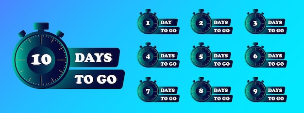 Vibrant Countdown Timer Collection for Engaging Visuals | Jiffy Designs