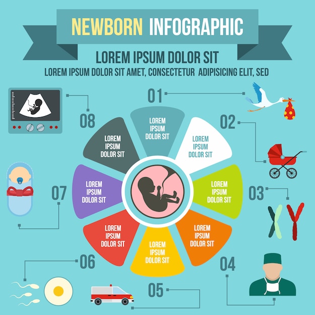 Comprehensive Newborn Infographic with Key Details | Jiffy Designs