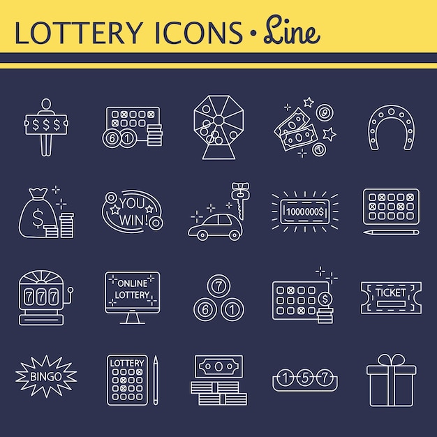 Comprehensive Collection of Lottery-Themed Icons and Symbols | Jiffy ...