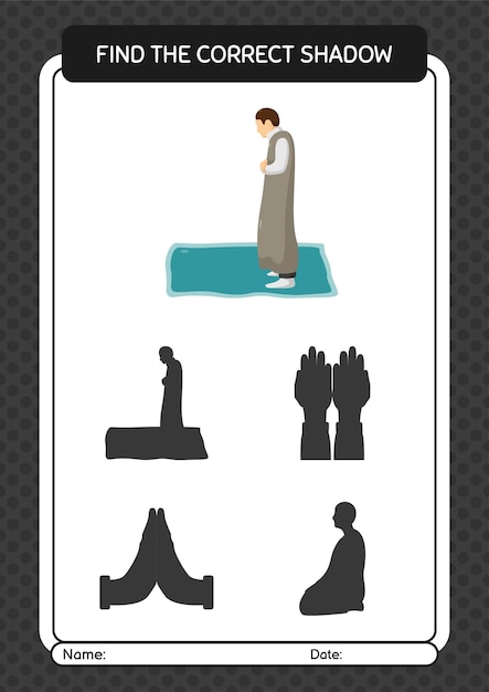 Discover the Matching Shadow - Praying Figure Illustration | Jiffy Designs