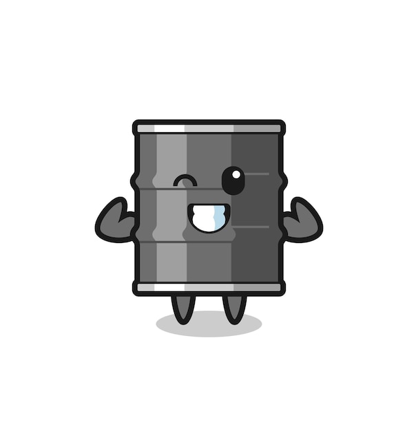 Powerful Metallic Cartoon Character Flexes Muscles | Jiffy Designs