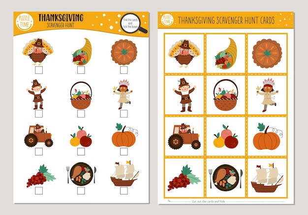 Vibrant Thanksgiving-Themed Icon Collection with Diverse Imagery ...
