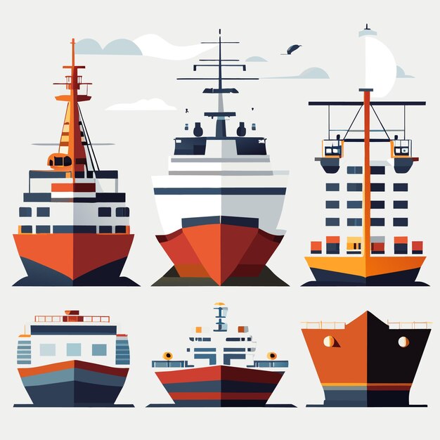 Striking Silhouettes of Majestic Maritime Vessels | Jiffy Designs