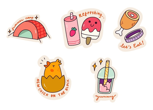 Delightful Sticker Collection Featuring Whimsical Designs | Jiffy Designs