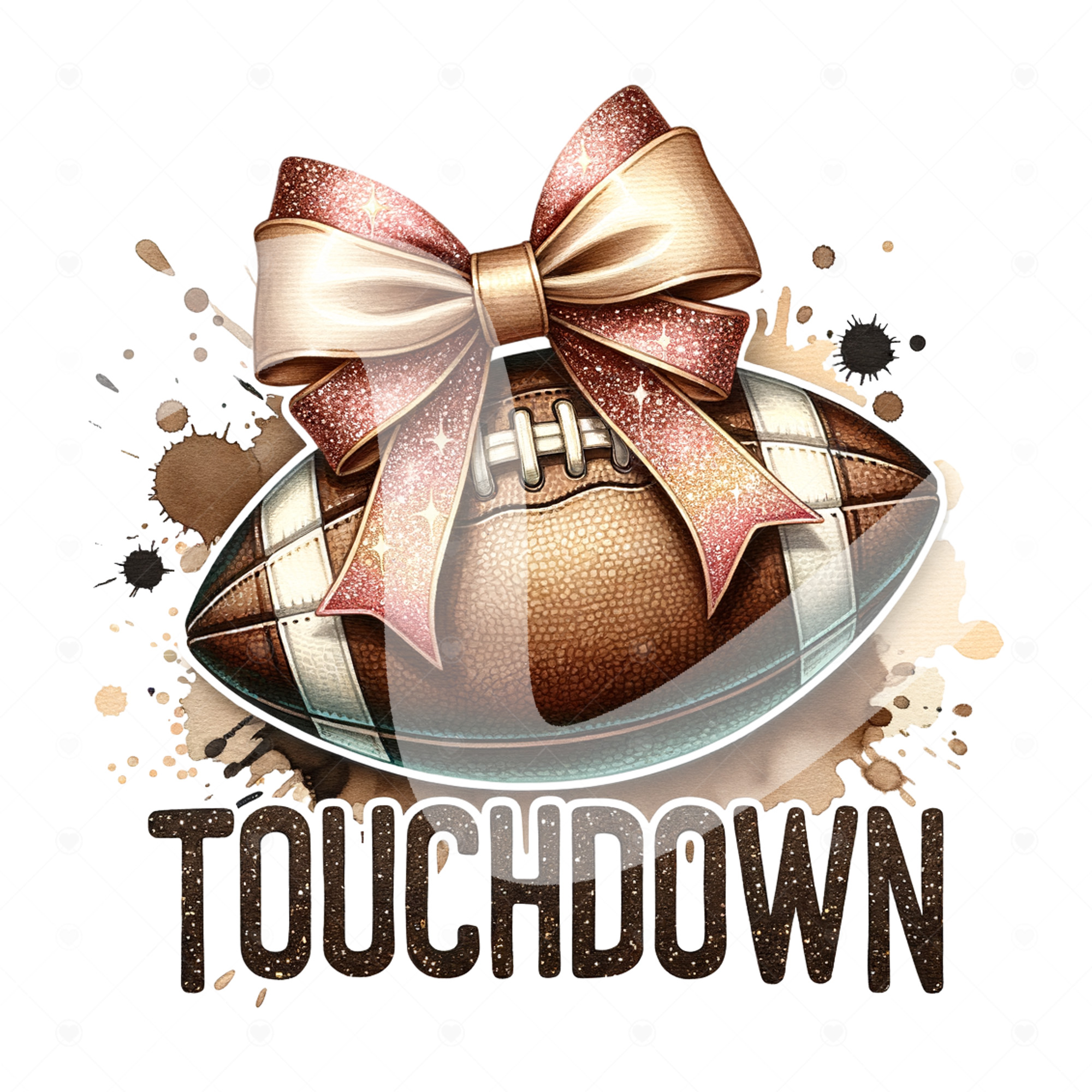 Touchdown Football PNG, Retro Football DTF Transfer, Sublimation Design ...