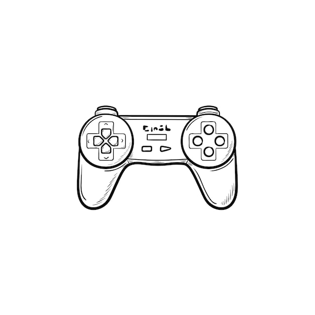 Iconic Retro Gaming Controller Illustration | Jiffy Designs