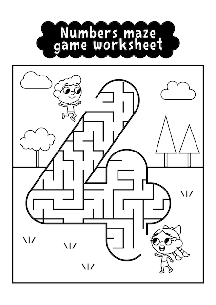 Playful Number Maze Adventure: Explore the Whimsical World of Shapes ...
