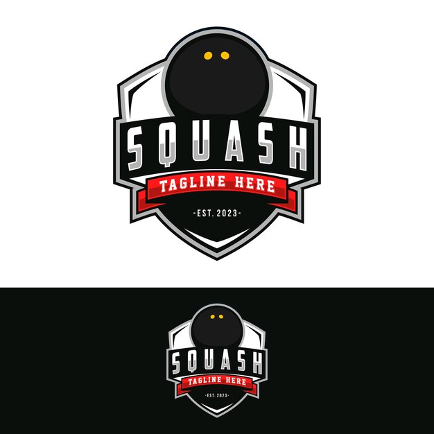 Retro-Inspired Squash Club Badge with Vintage Flair | Jiffy Designs