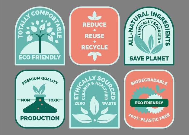 Eco-Friendly Emblem Collection with Sustainability Messaging | Jiffy ...