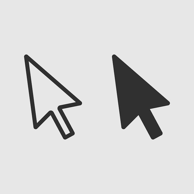 Minimalist Cursor Icons in Contrasting Black and White | Jiffy Designs