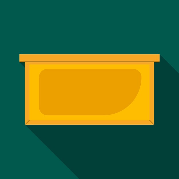 Bold Yellow Rectangular Shape on Dark Green Background | Jiffy Designs