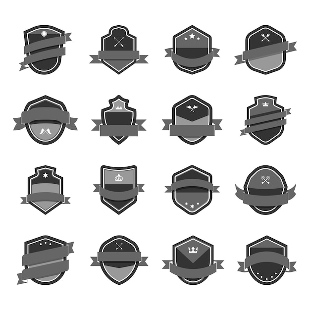 Versatile Collection of Monochrome Emblem Designs for Branding and Customization | Jiffy Designs