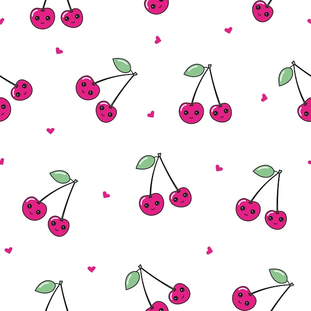 Delightful Cherry Motif: A Vibrant Collection of Playful Designs ...