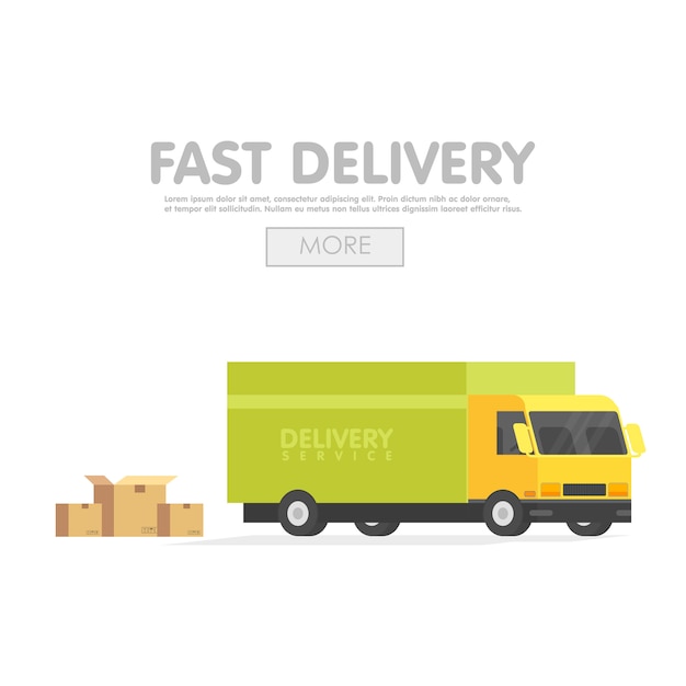Speedy Delivery: Efficient Logistics with Cargo Truck | Jiffy Designs