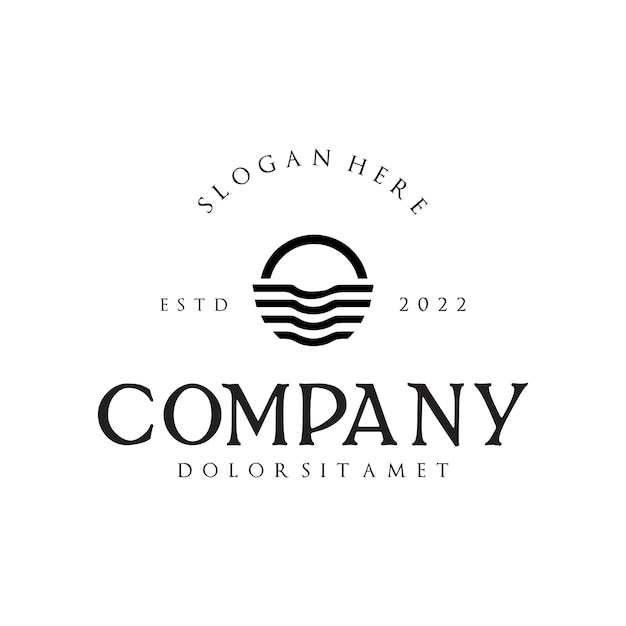 Minimalist Sunrise Emblem with Elegant Typography | Jiffy Designs