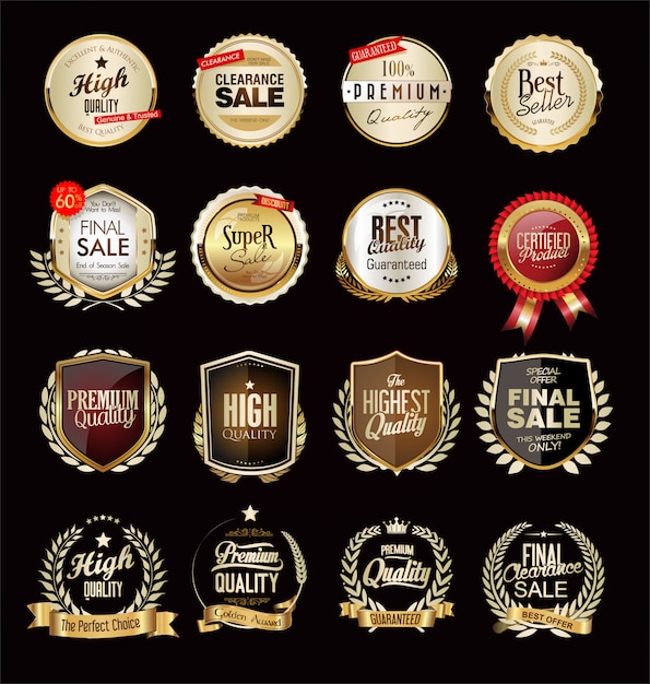 Elegant Collection of Premium Quality Retail Badges and Seals | Jiffy ...