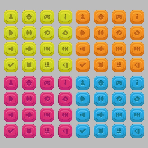 Vibrant Collection of Diverse Multimedia Icons and Symbols | Jiffy Designs