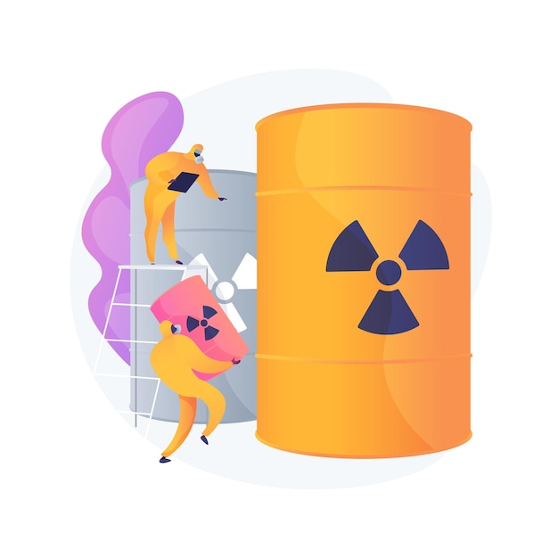 Vibrant Radiation Symbol and Curious Scientist Exploring | Jiffy Designs