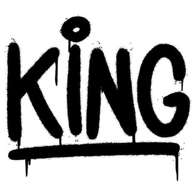 Bold Graffiti-Style Text Depicting the Word 'King' | Jiffy Designs