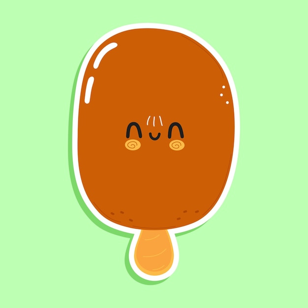 Cheerful Popsicle Illustration with Smiling Face | Jiffy Designs