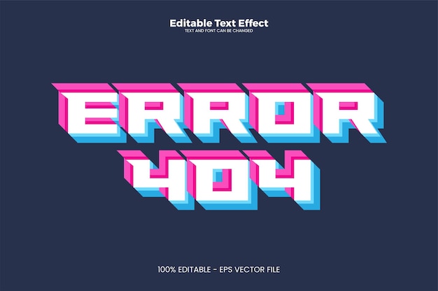 Vibrant Retro-Inspired Text with Glitchy Error Effect | Jiffy Designs