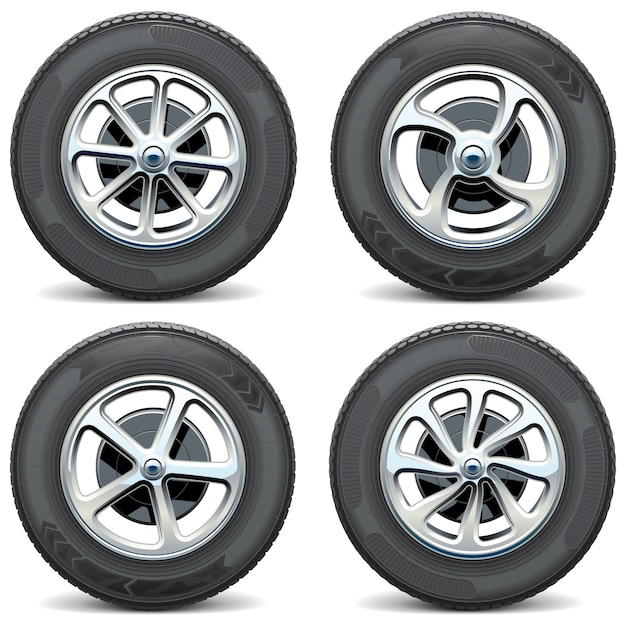 Set of Sleek Alloy Wheels with Stylish Spoke Design | Jiffy Designs