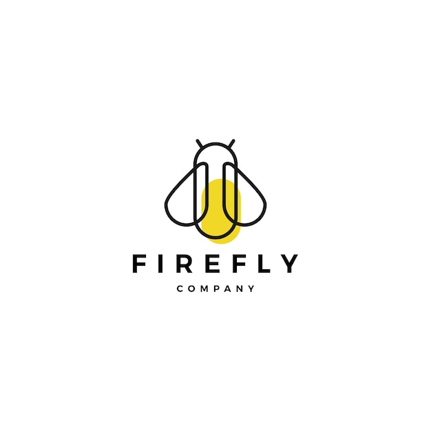 Stylized Firefly Logo with Bold Typography and Geometric Design | Jiffy ...