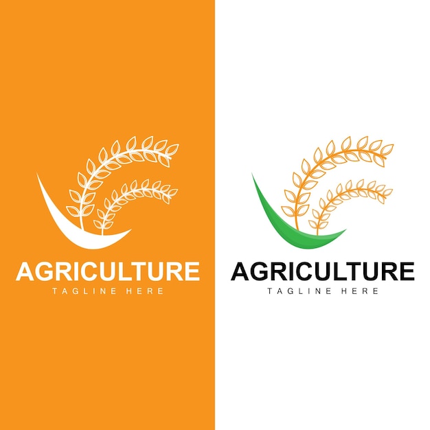 Vibrant Agricultural Emblem with Wheat Stalks | Jiffy Designs