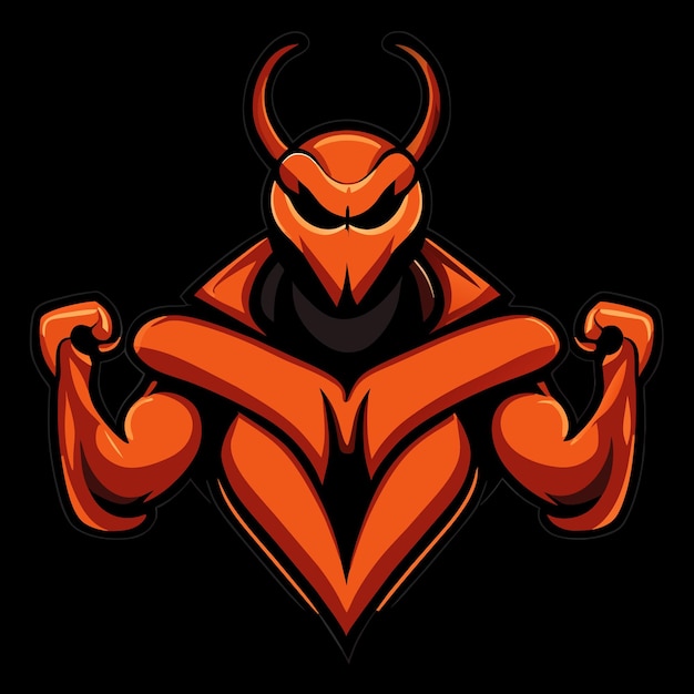 Fierce and Intimidating Demonic Mascot Logo Design | Jiffy Designs