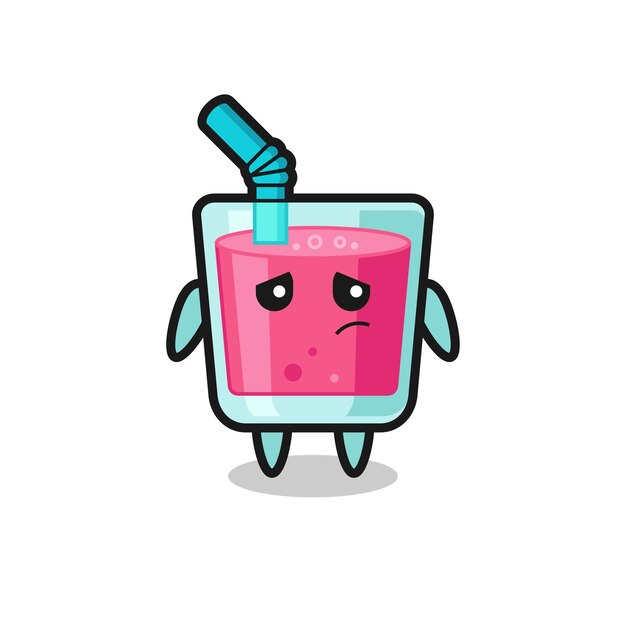 Adorable Cartoon Juice Box with Cute Expression | Jiffy Designs