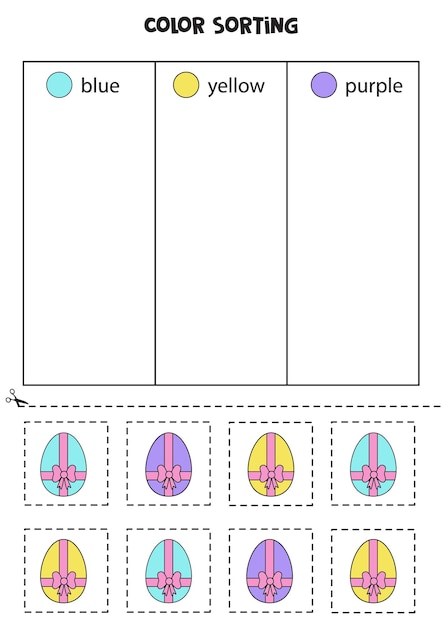 Color Sorting Worksheet with Rocket Clipart Illustrations | Jiffy Designs